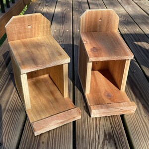 Cedar Bird Nesting Platform Shelter Cedar Bird Nesting Box Dove Nesting ...