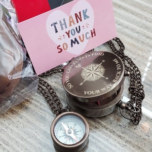 Anniversary Gift for Him, Gifts for Boyfriend, Personalized Compass ...