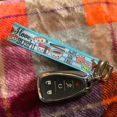 Sushi Key Fob I Love Sushi Keychain That's How I Roll - Etsy