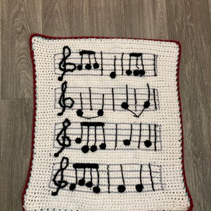 PATTERN Musical Crochet Blanket Pattern - Etsy
