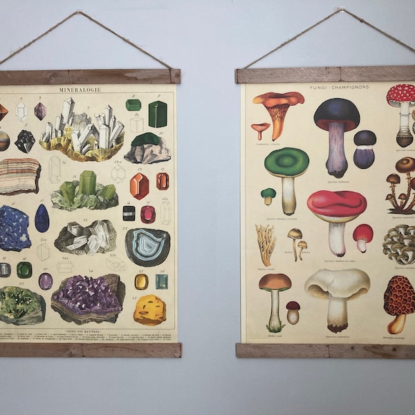 Mineralogy Poster | Minerals Wall Art | Crystals Print | Rock Poster ...