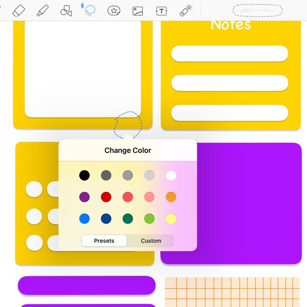 40 DIGITAL NOTEPAD SHEET, Goodnotes Sheet, Notability Sheet, Colorful ...
