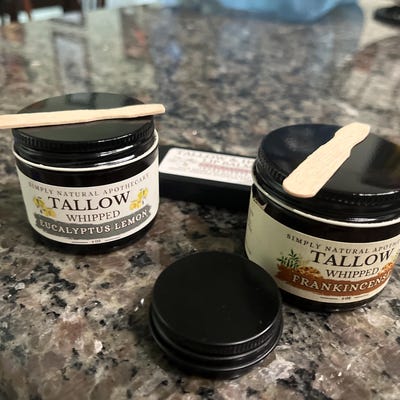 Tallow Coffee Infused Eye Cream, Whipped Balm Caffeine Under Eye Face ...
