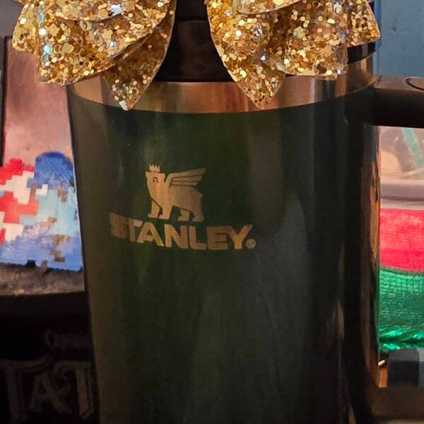 Royal Blue Stanley Tumbler Bow Straw Topper Navy Blue Stanley Cup Bow ...