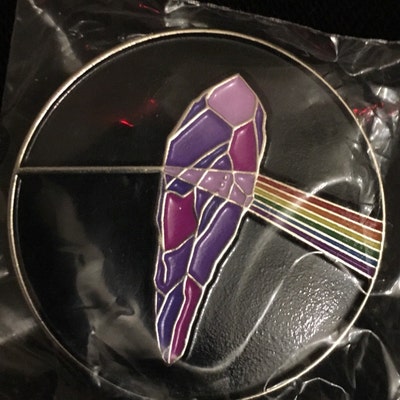 Dark Side of the Crystal Enamel Pin - Etsy