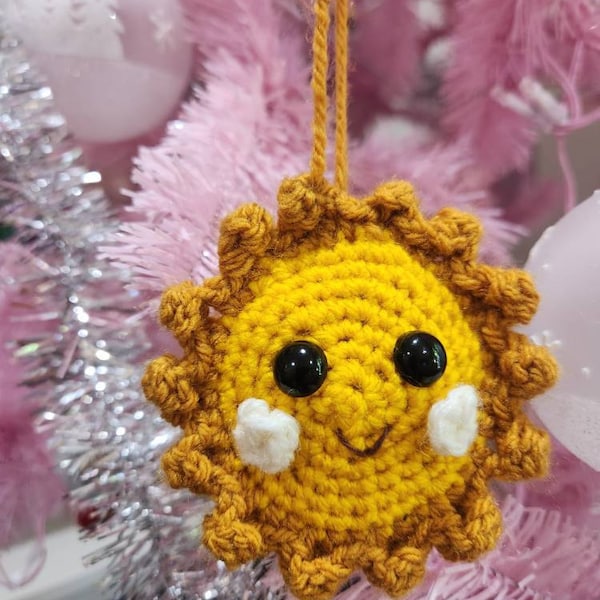 Sun Keychain Crochet Pattern, Crochet Sun, Amigurumi Pattern, Crochet ...