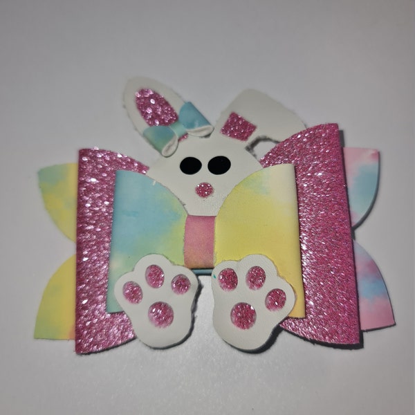 Easter Bunny Bow SVG, Peek a Boo Bunny Ears Bow SVG, Rabbit Bow PDF ...