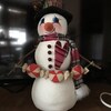 Primitive PATTERN Snowman Head Centerpiece swirly Candy Canes Sew Many ...