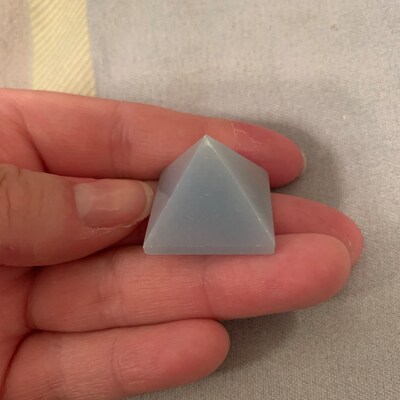 Angelite PYRAMIDS Crystal Pyramids Healing Pyramids Stones for Grids ...