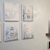 Ocean Waves Junk Journal Pages, Scrapbooking, Nautical, Sea Theme, Blue ...