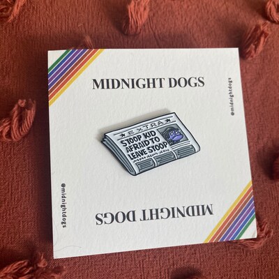 Stoop Kid Enamel Pin - Etsy