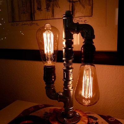 Retro Lamp Edison Lamp Vintage Rustic Home Decor Table Lamp Desk Lamp ...