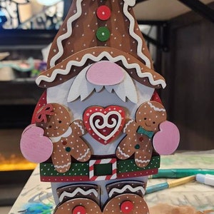 Standing Stacking Candy Gingerbread House Decor Laser Cut Files in SVG ...
