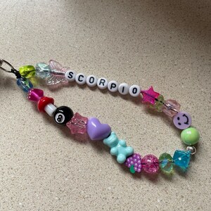 Beaded Keychain 90s Beaded Keychain Y2K Aesthetic Custom Beaded ...