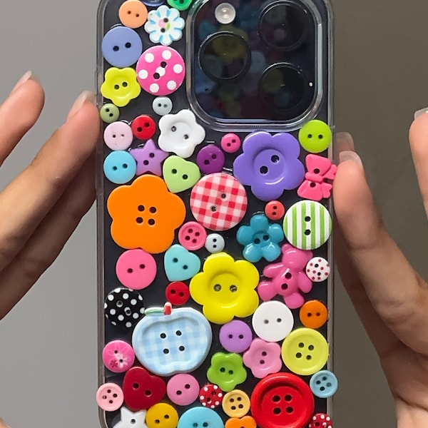 Custom Button Phone Case - Etsy