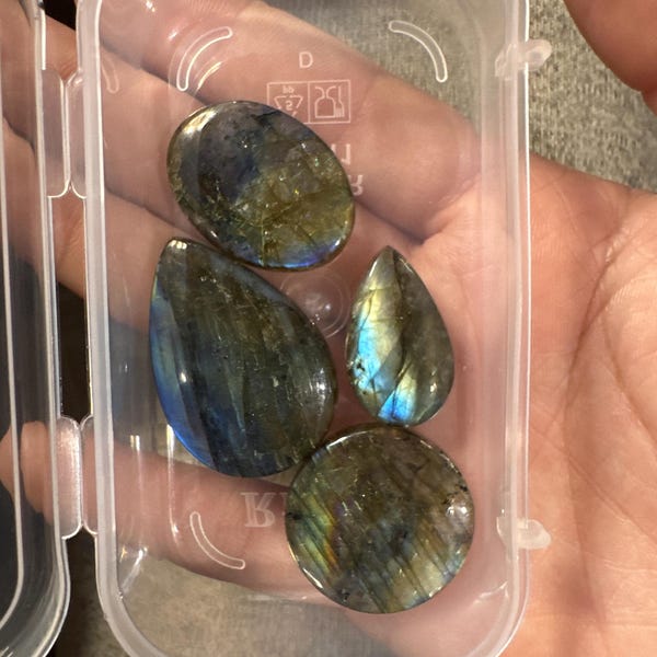 Natural LABRADORITE CABOCHON Multifire Wholesale Labradorite Gemstone ...