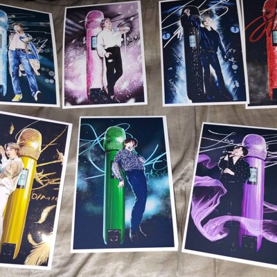 BTS and Their Colored MICS - Etsy