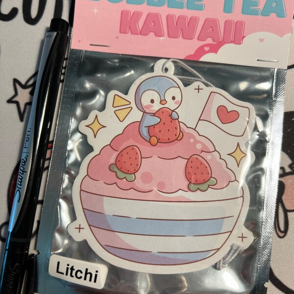 5 Pack Variety Bubble Tea Kawaii Air Freshies - Kawaii Car Air ...