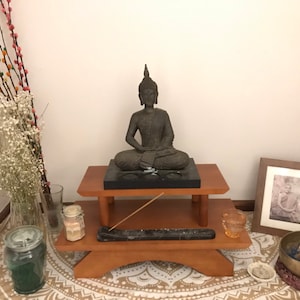 Mini Puja Table. Puja Pedestal. Meditation Shrine. Prayer | Etsy