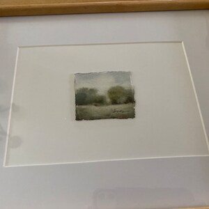 Original Watercolor, Landscape PAINTING, Mini Art, Trees, Artwork by ...