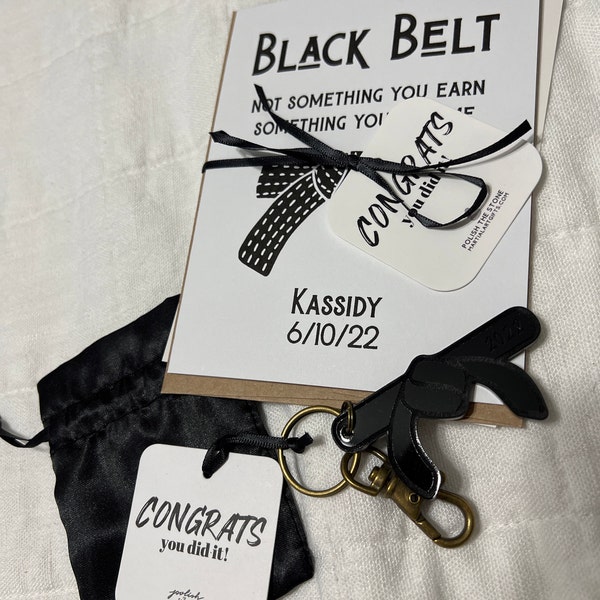 Karate Black Belt Gift Card, Personalized Martial Arts Karate Greeting ...