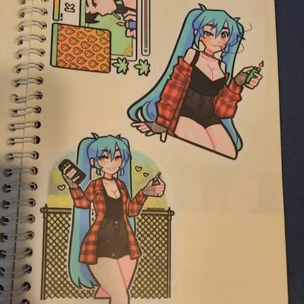 Midwest Miku Shares Her Thirst | LARGE 4x4 STICKER | Die-cut Matte ...