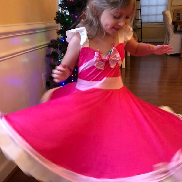 Cinderella Twirly Soft Dress, Princess Dress,costume Pink - Etsy
