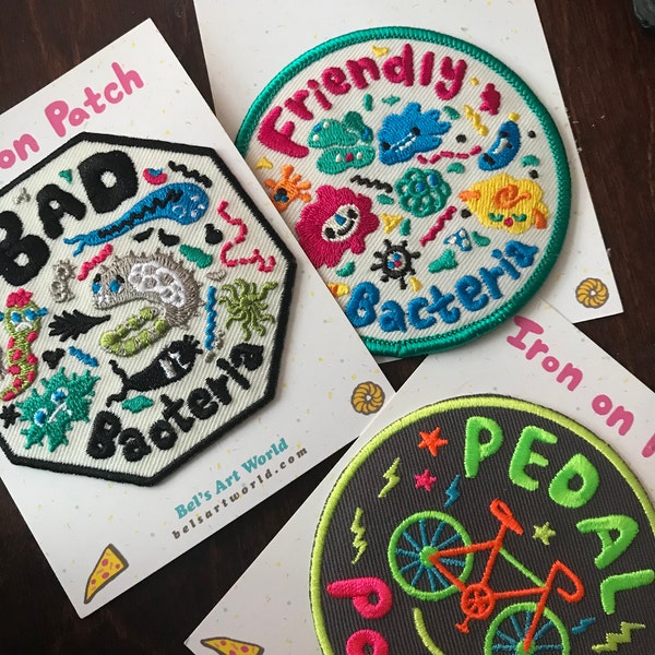 Friendly Bacteria Iron on Patch - Etsy
