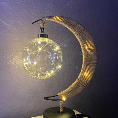 Moon String Night Light USB Night Light Gift Idea for Friends - Etsy