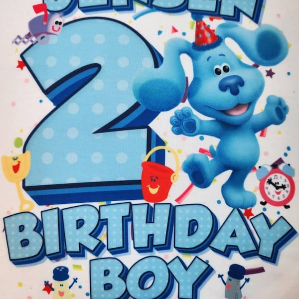 Blues Clues Birthday Boy Shirt - Personalized Blues Clues Birthday T-shirt, Blues Clues Birthday ...