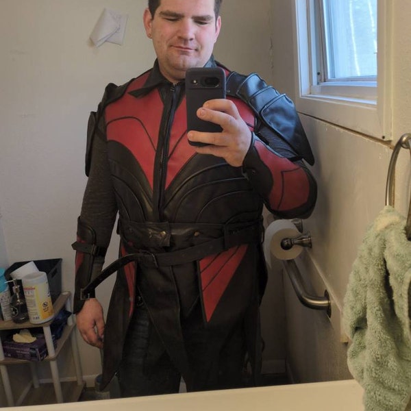 Black Leather Medieval Armour Cloak - Hooded Viking Cloak Costume for ...