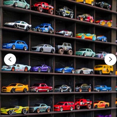 Old Black Toy Car Display Case for 100carsmatchbox Car Storagetoy Car ...