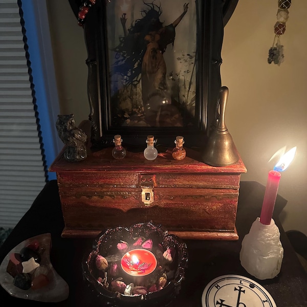 Witch Travel Altar, Travel Altar Kit, Witch Travel Altar Bag, Mini ...