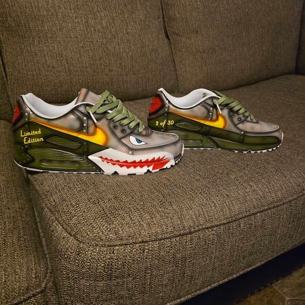 Custom Painted Air Max 90/sneakers/shoes/kicks/premium/personalised ...