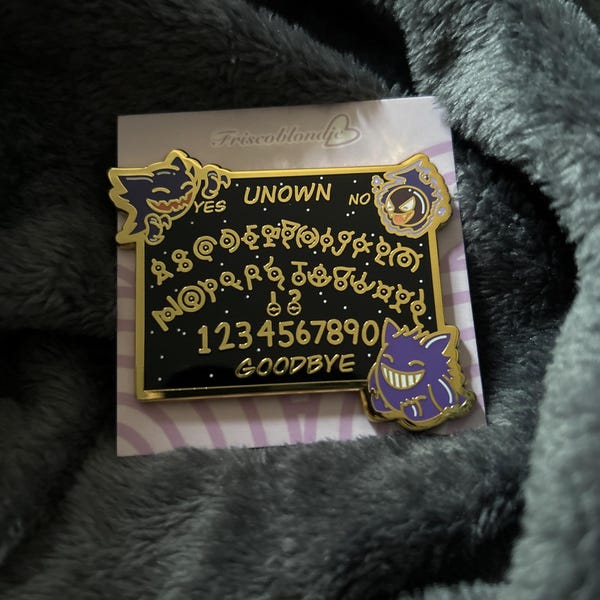 Gengar Ouija Board Enamel Pin - Etsy