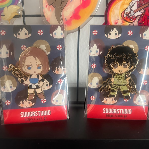 HSR Aventurine and Dr. Ratio Honkai Star Rail Hard Enamel Pin ...