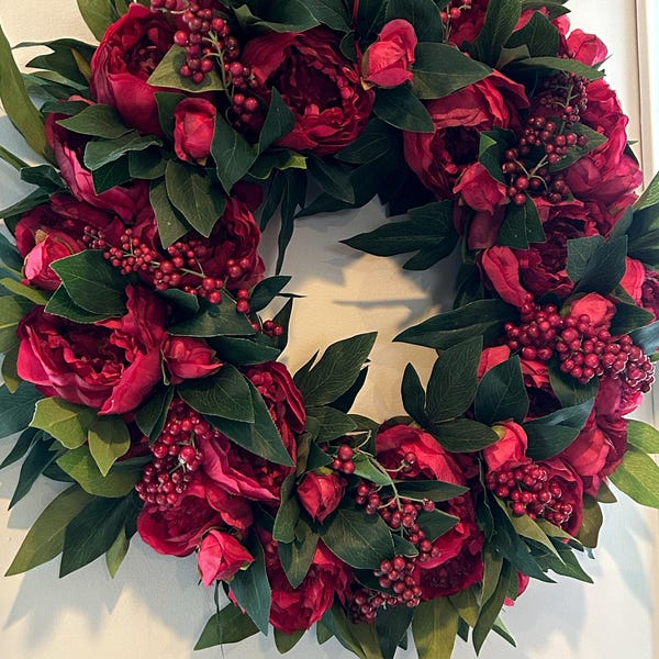 Real Touch Norfolk Wreath, Norfolk Pine Door Wreath, Christmas Wreath ...