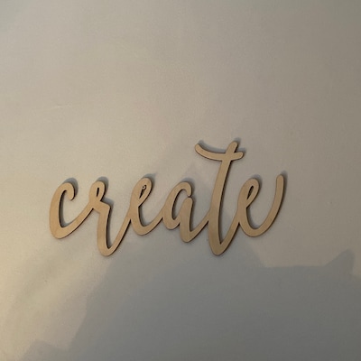 Create Laser Cut Words Create Sign Create Wood Sign 160178 - Etsy