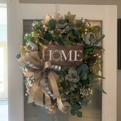 TUTORIAL Spring Wreath, Tutorial Summer Wreath, Tutorial Floral Wreath ...