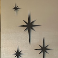 Mid Century Modern Atomic Starburst individual Acrylic Atomic Decor ...