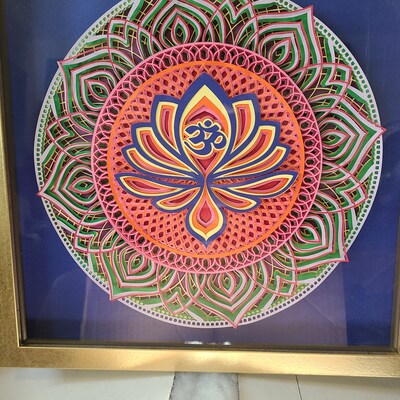 Lotus Mandala Lotos 3D Mandala SVG ,DFX Multilayer Cutting Files for ...