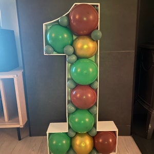 Number 1, Mosaic Numbers, Number One Mosaic Template From Balloons ...