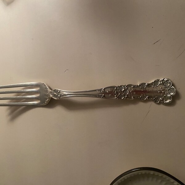 Antique 1835 R WALLACE 1917 HUDSON Flat Handle Master Butter Knife 7 1/ ...