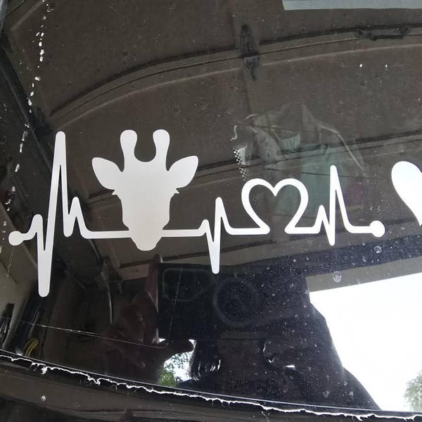 Helicopter Heartbeat Lifeline Decal Sticker | Gift for Military Veteran ...