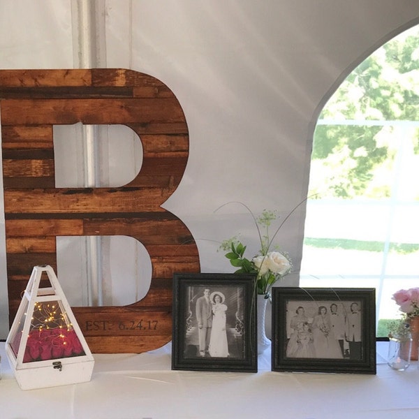 Large Wood Letters, Rustic Letter Cutout, Custom Wooden Wall Decor ...