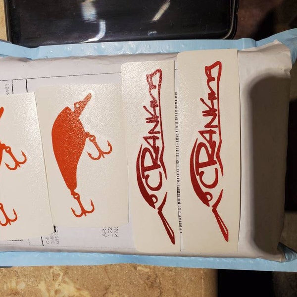 Crankbait Fishing Sticker 9 Sizes 22 Colors to Choose From Vinyl Decal ...