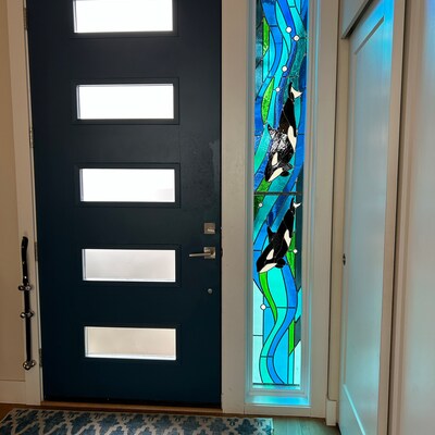 Beach Wave Stained Glass Window Panel - Etsy