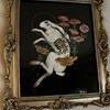 White Rabbit With Poppy Flowers Giclee Print From Original Hand ...