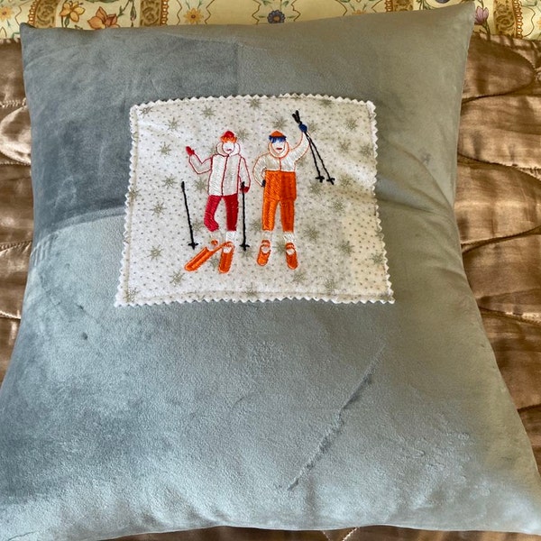 Winter Ski Sport Machine Embroidery Design, Snowboard Mountain Skiing ...