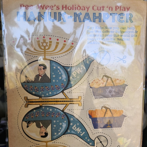 Pee-wee's Hanukkah Hannuk-kahpter Cut-n-play - Etsy